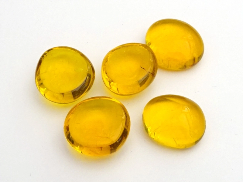 Glass Pebbles 17-20 mm Light Yellow | 1 Kg | Glass Nuggets (Currently ...